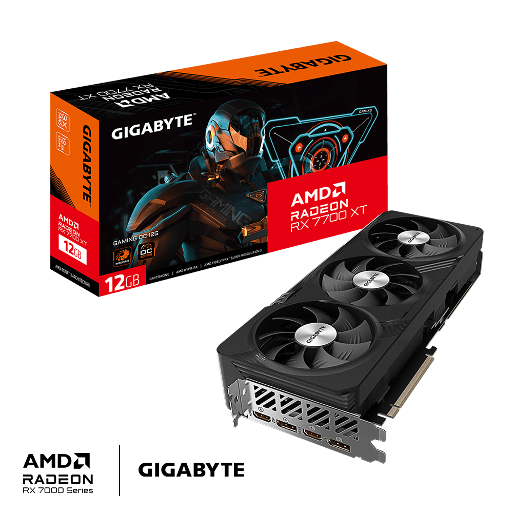 GIGABYTE AMD Radeon RX 7700 XT GAMING OC 12GB GDDR6 – Graphics Card ...