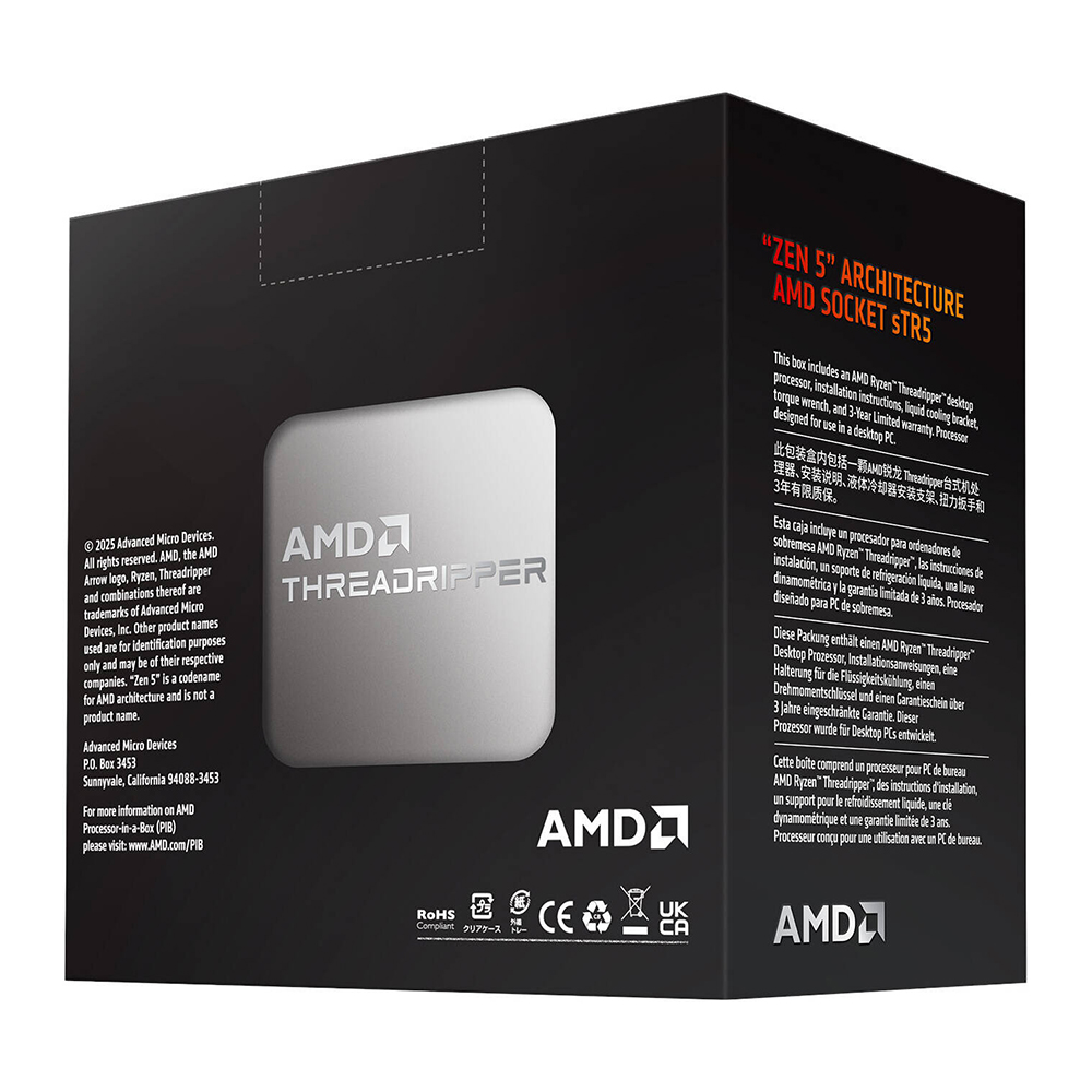 AMD Ryzen Threadripper 9970X sTR5 Processor, 32 Cores & 64 Threads, Up ...